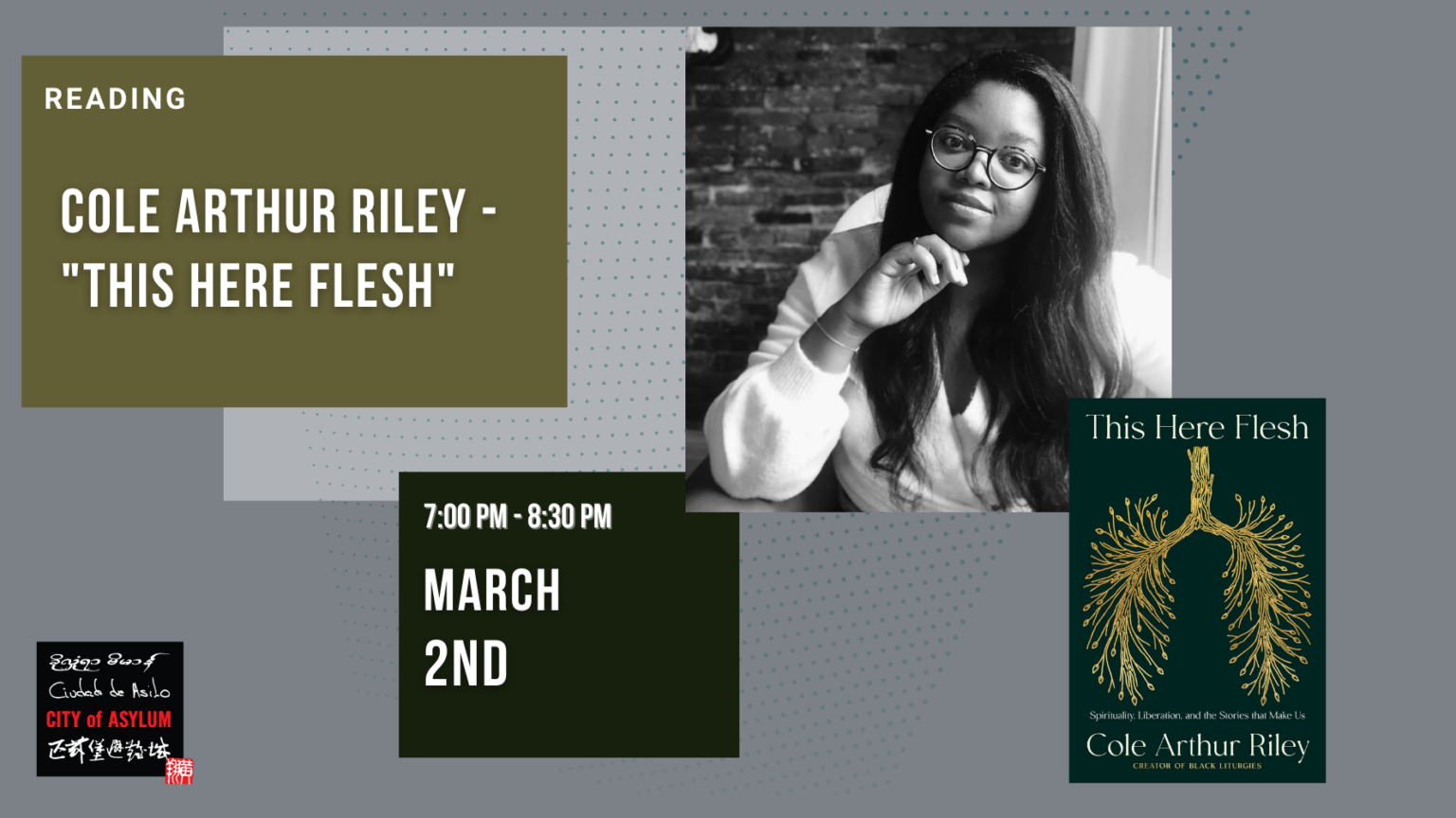 Cole Arthur Riley: "This Here Flesh" - City of Asylum